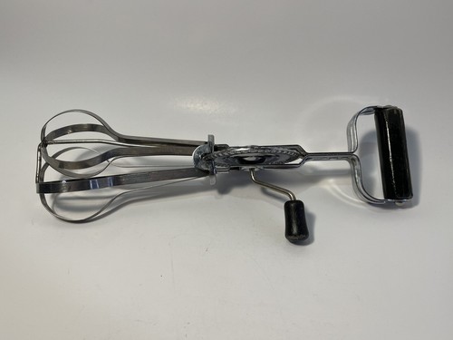VTG MCM RETRO ANDROCK Egg Beater Rotary Hand Mixer Spins Smoothly 12 ...