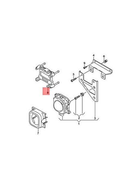 OEM VOLKSWAGEN AUDI Seat SKODA Distance Radar Sensor Repair Kit ...