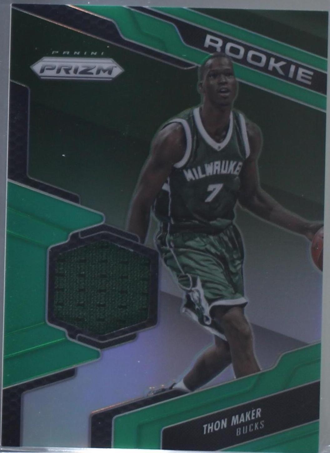 2016-17 Panini Prizm - Rookie Jerseys Thon Maker #50 Green Prizm (MEM ...