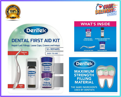 DenTek Strong Teeth Tooth Repair Permanent Dental Cement Cavity ...