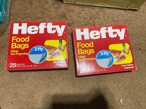 Vintage Hefty Plastic Food Bags 25 Unopened Sealed 1976 | eBay