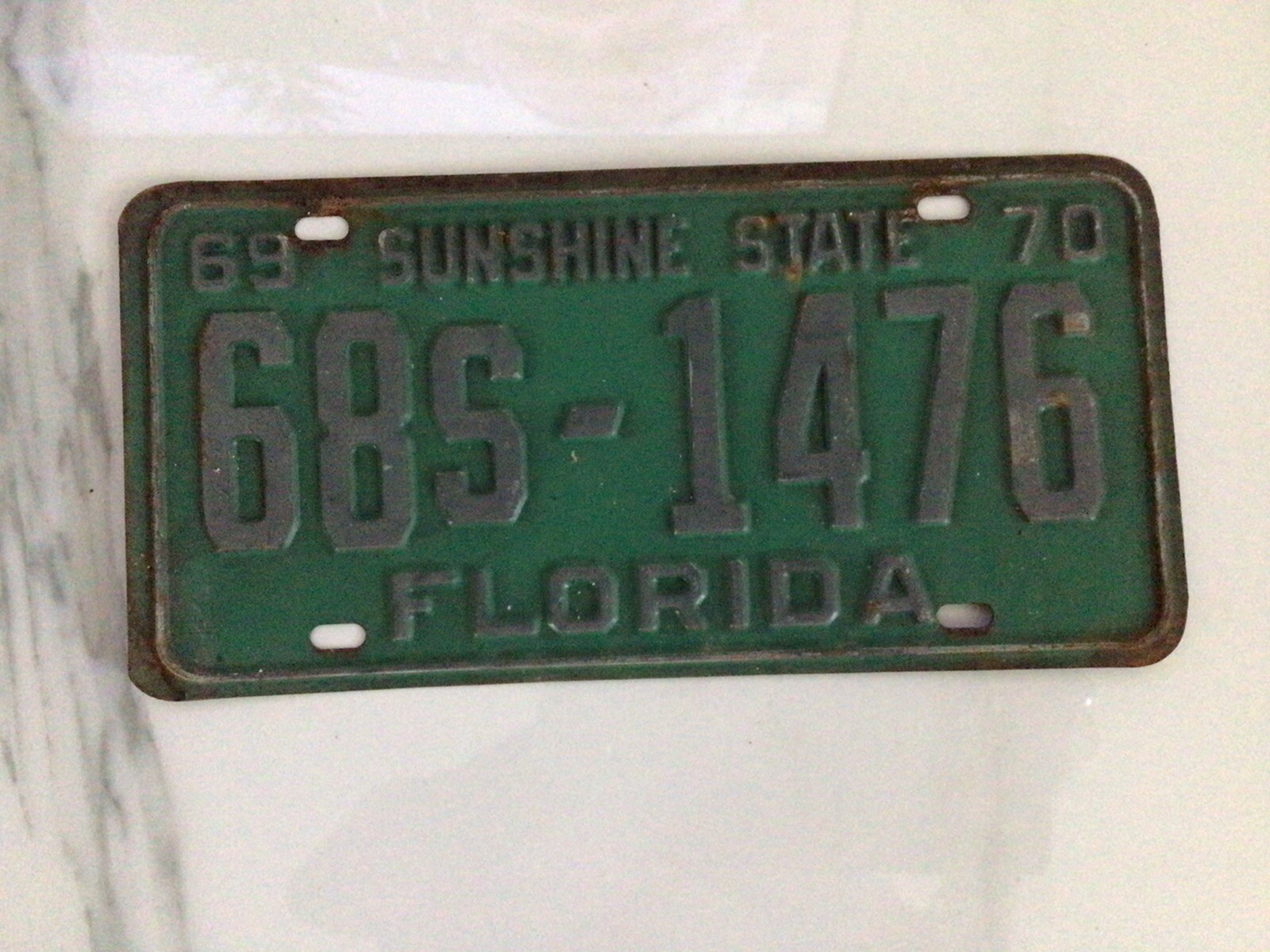 Florida License Plate 1970 68s-1476 | eBay