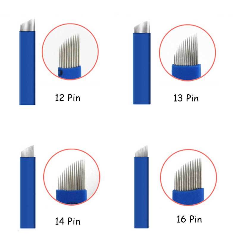 50× Microblading Blade Permanent Manual Makeup Embroidery Eyebrow ...