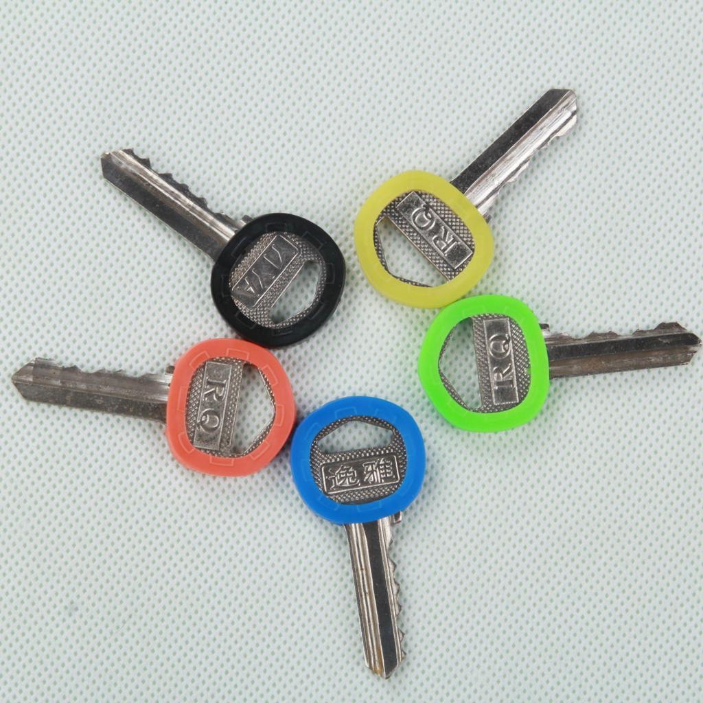 24 Pcs Colorful KEY TOP COVERS Head/Caps/Tags/ID Markers MIXED TOPPERS ...