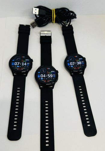 Withit Smartwatch Black Touchscreen Display Activity Tracker Lot Of 3 ...