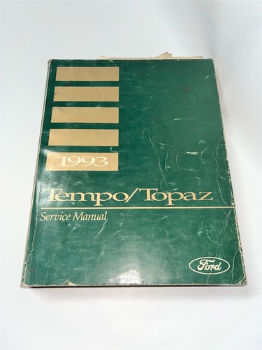 TEMPO TOPAZ 1993 FORD FACTORY DEALER SERVICE REPAIR MANUAL BOOK | eBay