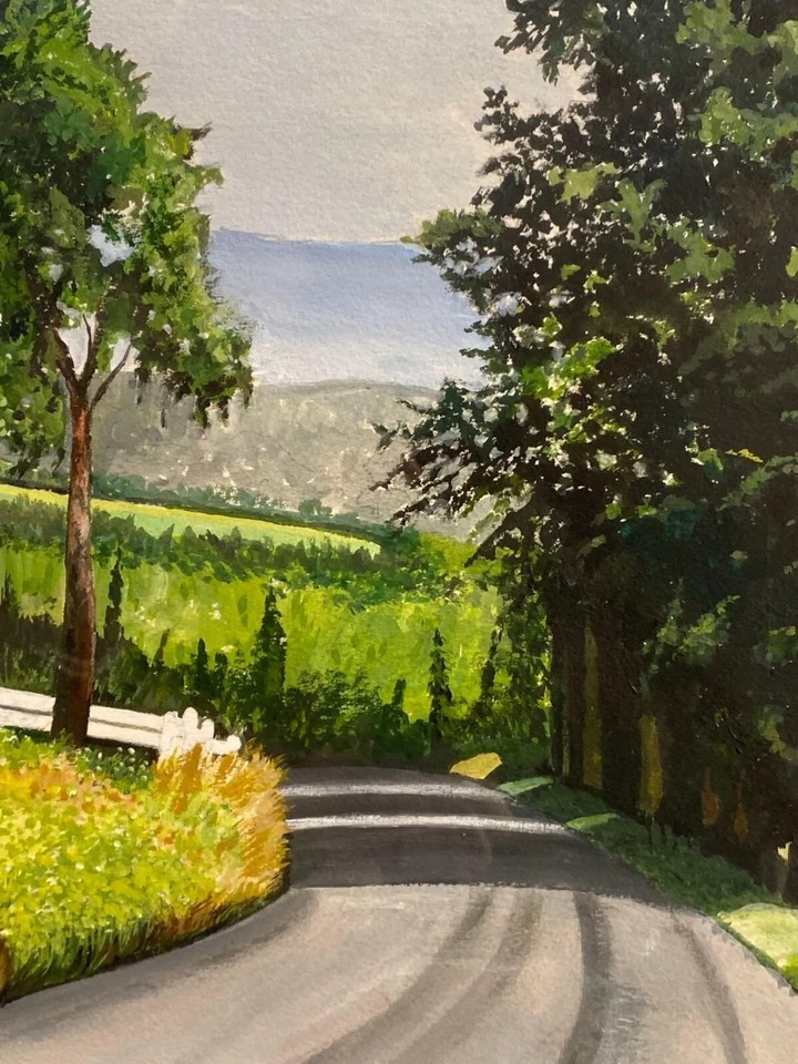 Virginia Shenandoah Mountain Road Original Watercolor by George Parr | eBay