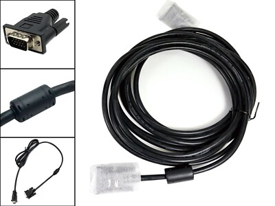 NEW 17ft VGA Cable Male 15-Pin PC Extension Video HD Monitor HDTV | eBay