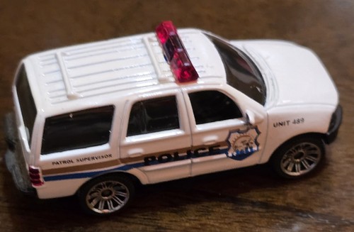 3" Ford Expedition SUV Police Patrol Supervisor Unit #489 1/64 MatchBox ...