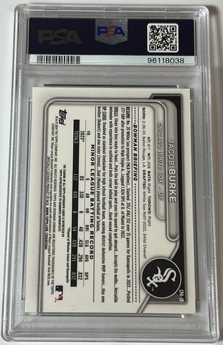 Jacob Burke 2024 Bowman 1st Chrome Prospect Autograph PSA 9 | eBay