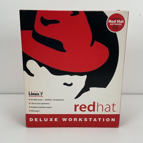Red Hat Linux 7 Operating System Deluxe Workstation CD ROM - Open Box ...