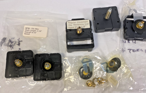 Takane - Quartex - SKP -Lot of 6 Quartz Clock Movements NOS - Made in ...