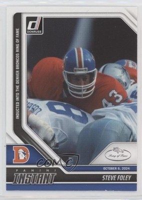 2024 Panini Instant Donruss Denver Broncos Ring of Fame Steve Foley # ...