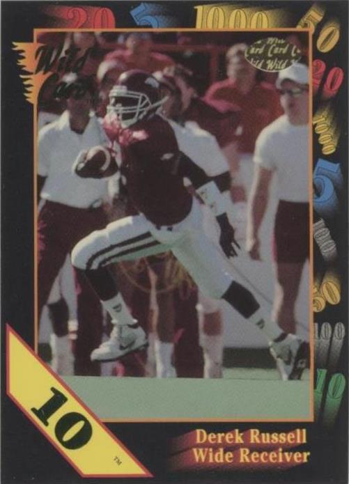 1991 Wild Card Draft - Derek Russell #49 10 Stripe (RC) for sale online ...