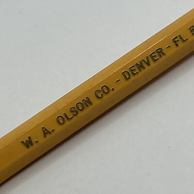 VTG 1950s Ballpoint Stick Pen W.A. OLSON CO. Denver Colorado | eBay