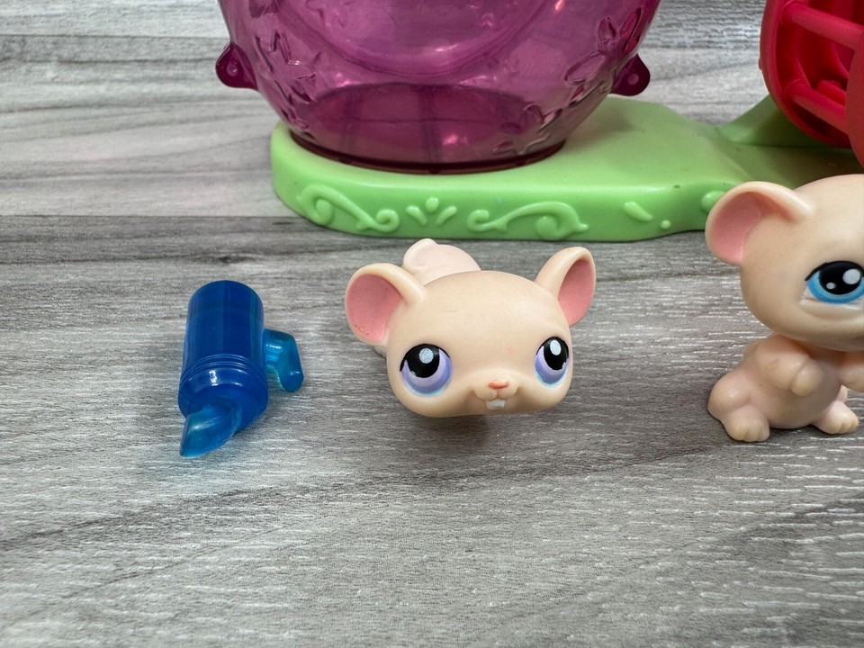 LITTLEST PET SHOP LPS MERRY MICE 102 103 104 CHEESE WHEEL TUNNEL SET ...