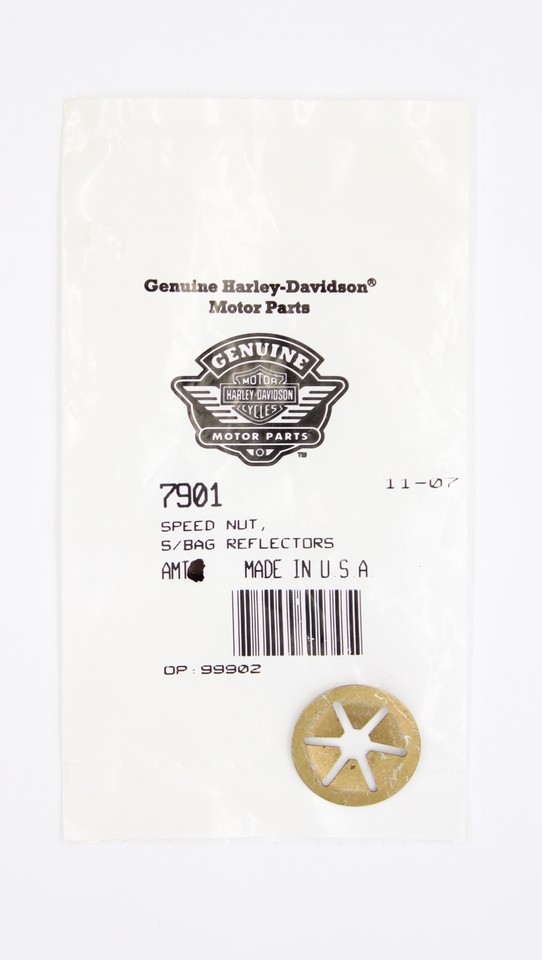 Harley-Davidson Bag Reflector Speed Nut Part Number - 7901 (Pack of 3 ...