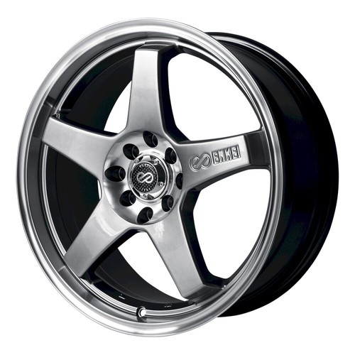 17x7 +38 Enkei EV5 4x100/4x114.3 Hyper Black Wheels (Set of 4) | eBay
