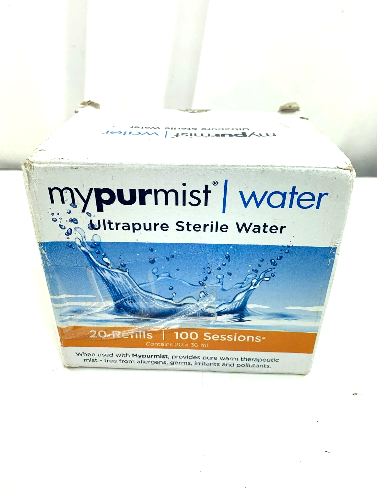 MyPurMist Ultrapure Sterile Water 20 Refill 100 Sessions Exp: 04/2027 ...