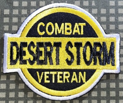 US Combat Desert Storm Veteran Patch Hook & Iron-On Repro New B140 | eBay