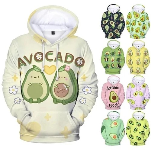 Cute Avocado Print Hoodies – Stylish Trendy Fruit Graphic Designs for ...