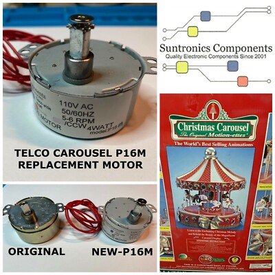 TELCO MOTIONETTE CAROUSEL MOTOR ( 110V AC ,CCW,5-6 RPM) REPLACEMENT | eBay