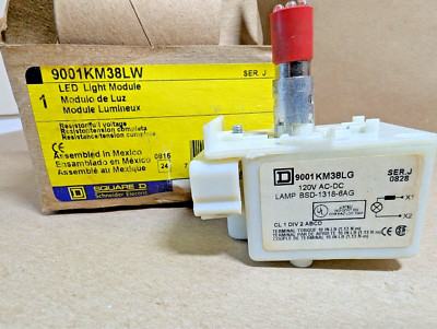 Square D 9001KM38LW 30mm LED Light Module, 120V, White (NEW) | eBay