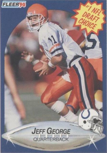 1990 Fleer - Jeff George #347 (RC) for sale online | eBay