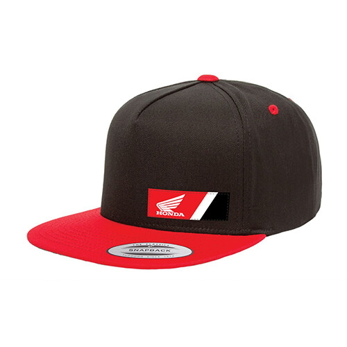 FACTORY EFFEX FACTORY EFFEX HONDA WEDGE SNAPB ACK HAT / BLACK-RED OS 23 ...