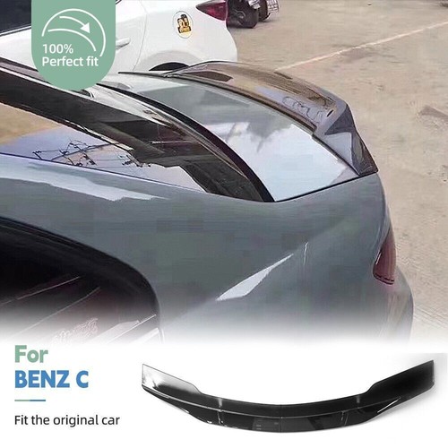 For 2008-2014 M-Benz C-Class W204 Glossy Black Rear Trunk Spoiler Wing ...