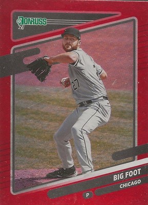 2021 Donruss Baseball Holo Red Lucas Giolito #90b "Big Foot" VAR | eBay