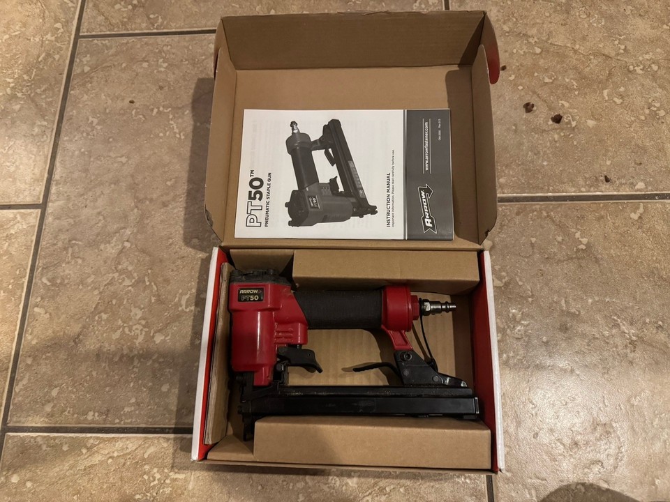 Arrow PT50 Pneumatic Stapler QCP001518 1/4 to 9/16 | eBay