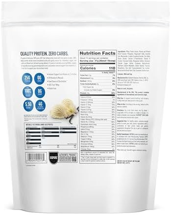 Zero Carb Pure Whey Isolate Protein Powder Creamy Vanilla | eBay