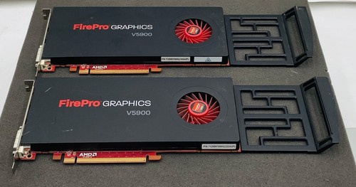 Lot of 2 2GB AMD FirePro V5900 Dual DisplayPort / DVI PCI-e Graphics ...