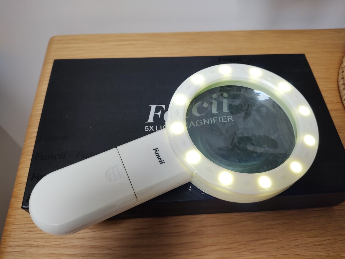 Hand Held Magnifiers With Light Shop 12 LED Illuminated Handheld