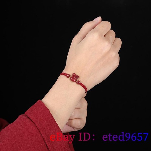 Cinnabar Rabbit Bracelet Luxury Jewelry Real Gift Bead Natural Amulets ...