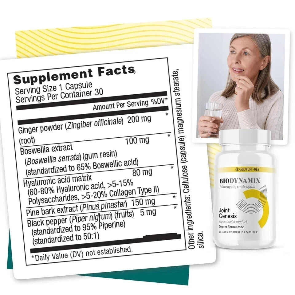 BIODYNAMIX Joint Genesis - Joint Support Supplement - 30 capsules EXP ...