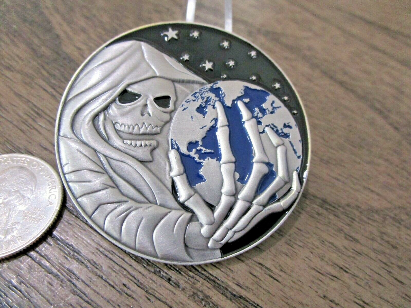US Intelligence Community NRO NGA IC NSA CIA Grim Reaper Challenge Coin ...