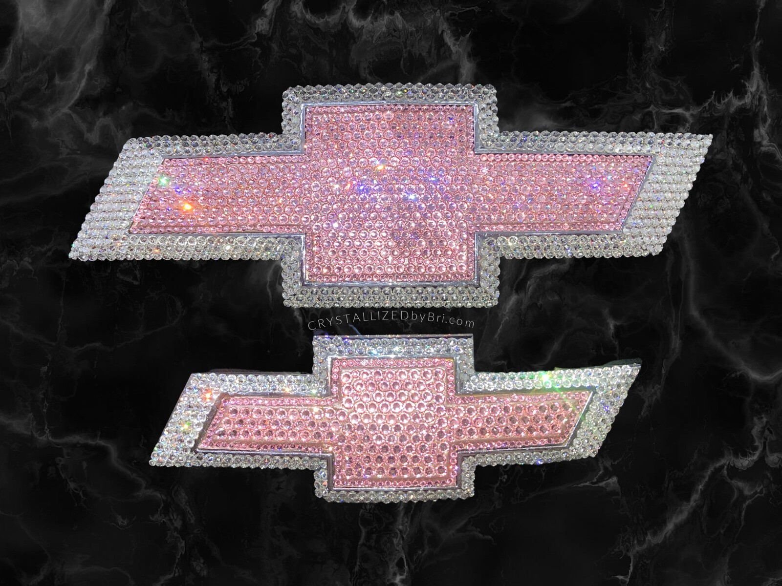 Bling Emblem for CHEVY Chevrolet Bowtie AUSTRIAN CRYSTALS Rear Custom ...