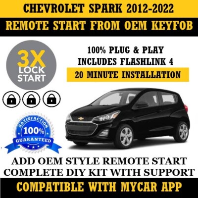 Remote Start Kit for Chevrolet Spark 2012-2022 Plug and Play 3X Lock | eBay