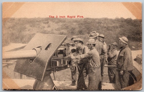 Vtg The 3 Inch Rapid Fire Battery Gunnison Gun Military Postcard | eBay
