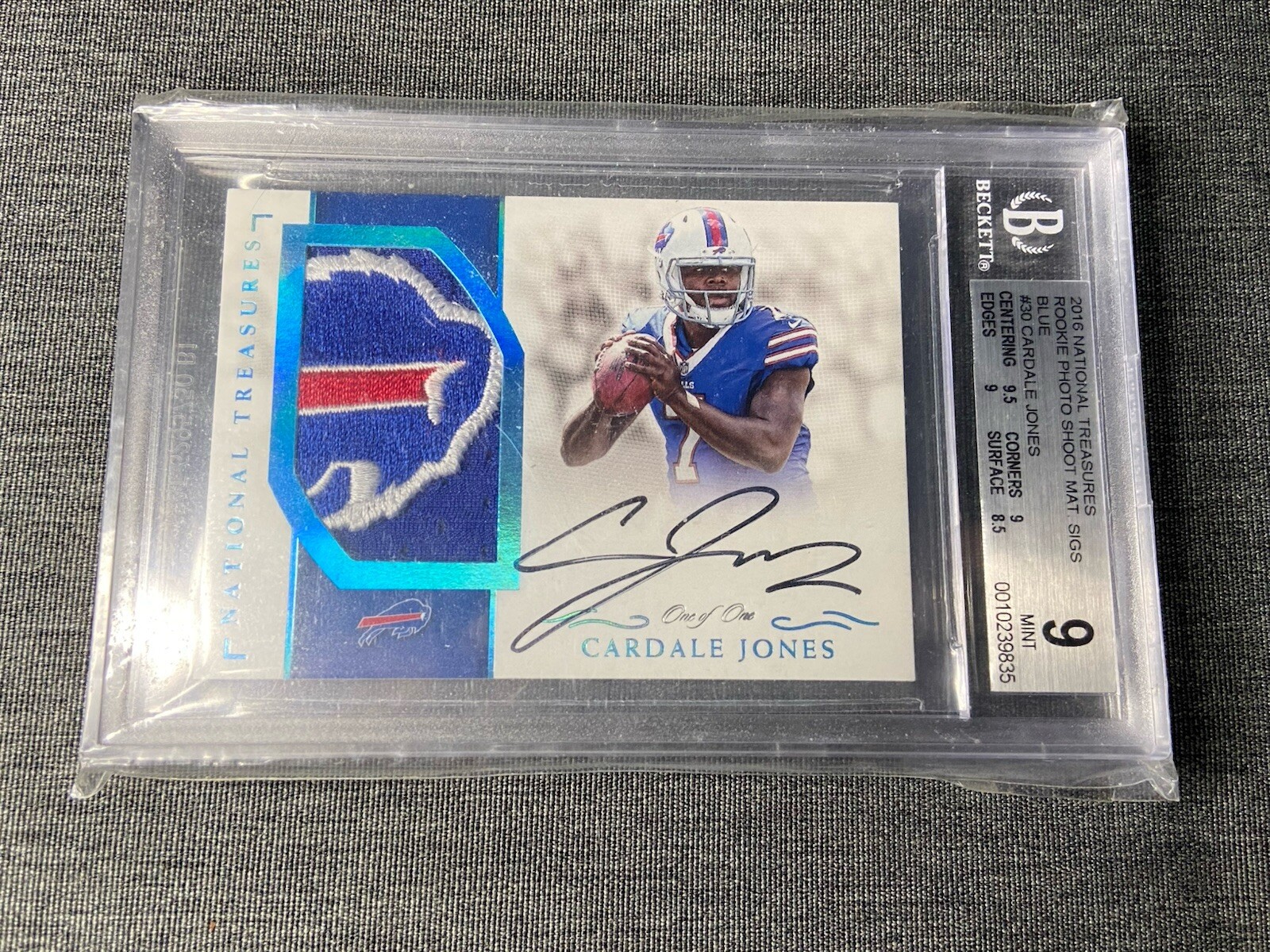 Cardale Jones 2016 Panini National Treaures RPA Rookie Patch Auto 1/1 ...