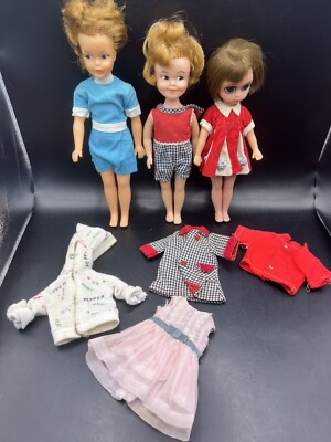 1960's Vintage -Sweet Susie Sad Eyes-Ideal Pepper-Penny Brite -Lot of 3 ...