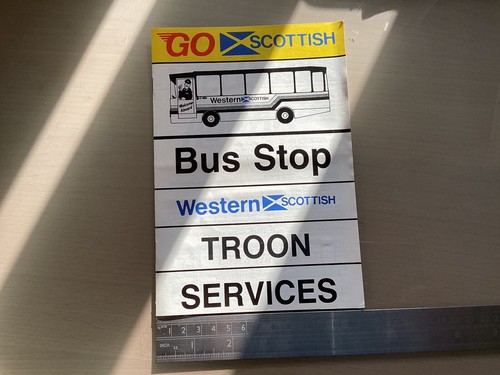 Western Scottish Bus Group 1980’s Troon Services Timetable | eBay UK