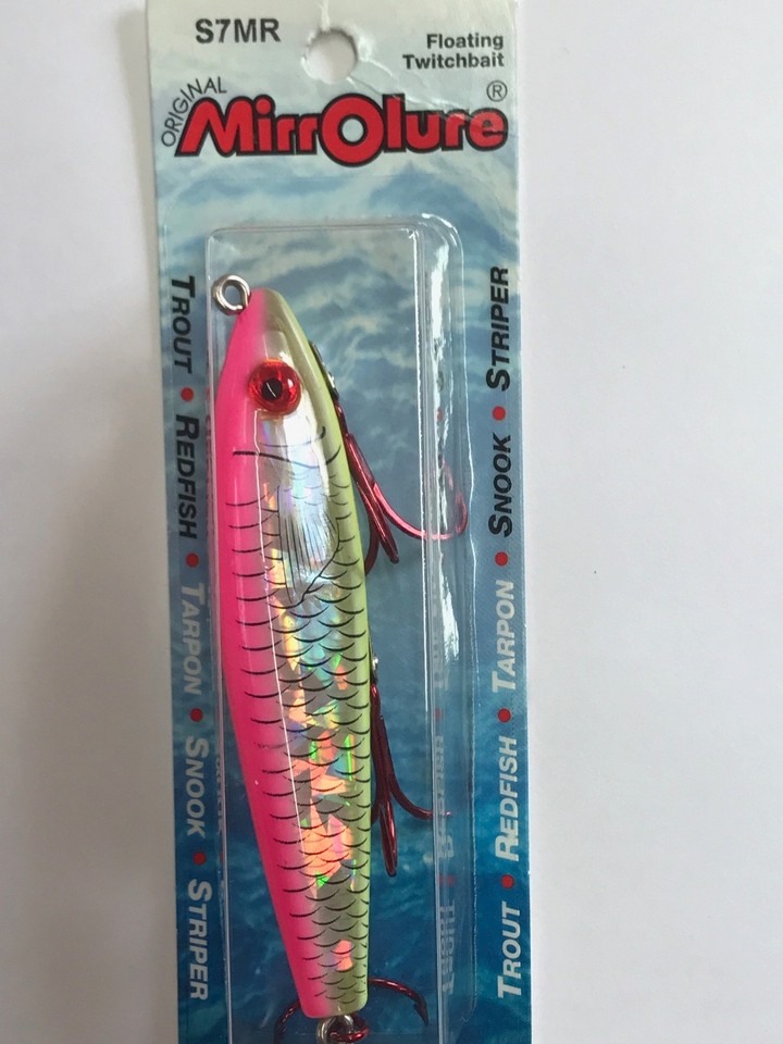 Mirrolure Floating Topwater Fishing Fish Bait Lure Treble Hooks S7 Series.Choose | eBay
