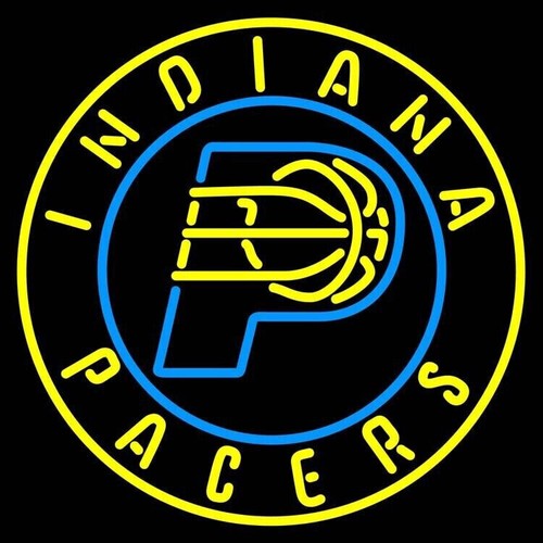 Indiana Pacers Man Cave 24"x24" Neon Light Sign Lamp Wall Decor Bar ...