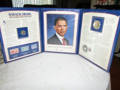 PCS Stamps Coins Barack Obama 44Th President Of The United States BOOK ...