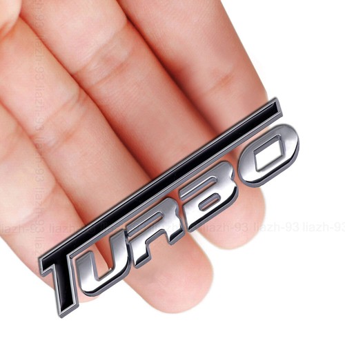 1x Turbo 3D Metal Sticker Decal Car Body Emblem Badge Sticker ...