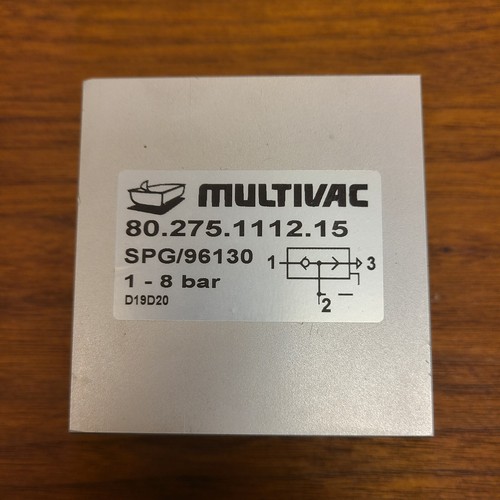 New-No Box Multivac 80.275.1112.15 Rapid Vent Valve Block 1-8 bar SPG ...