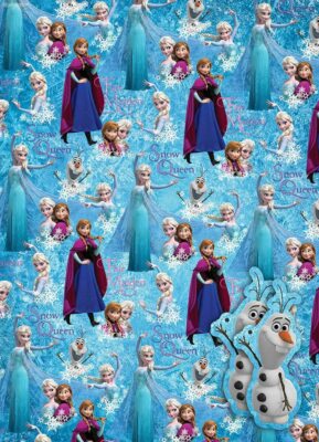 Disney Frozen Gift Wrap -- 2 sheets 49cm x 70cm Elsa Anna wrapping ...